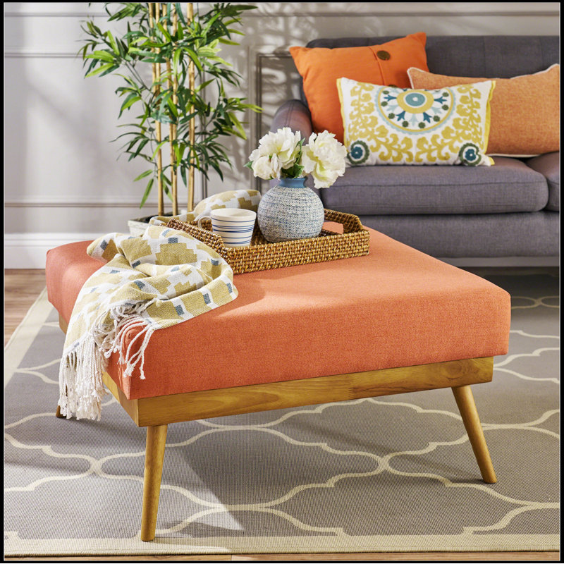 Square ottoman with legs store